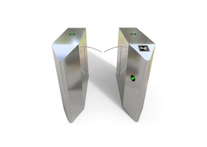 RFID / Fingerprint / Barcode Reader Flap Barrier Gate For Entrance System