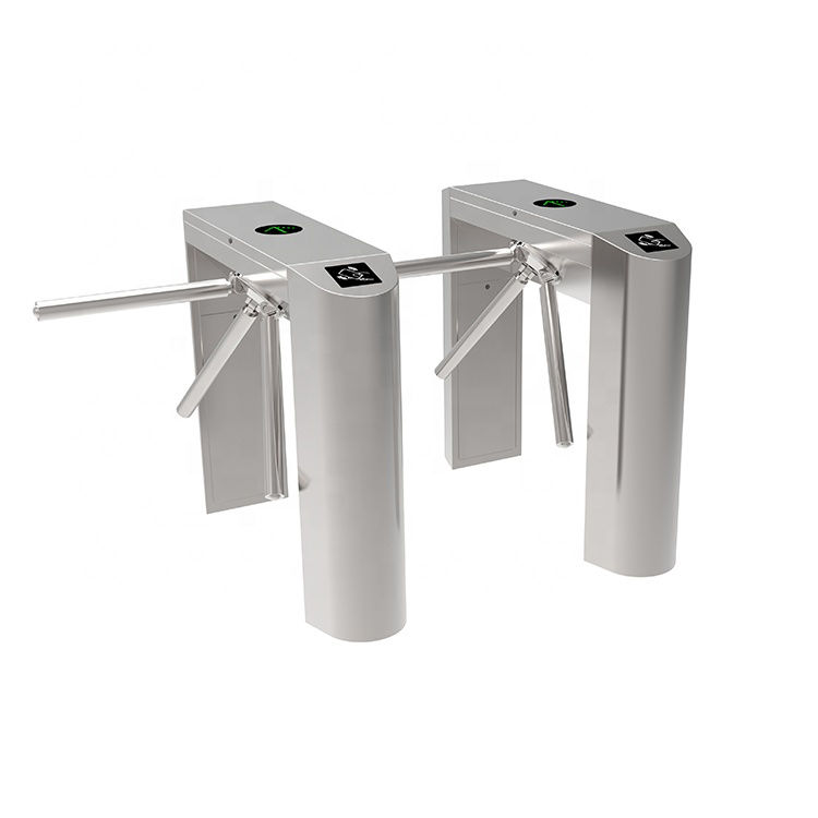 Pedestrian Access Control System Tripod Turnstile Gate featuring Facial ...