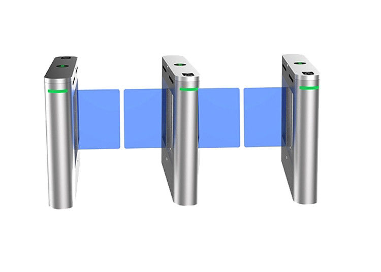 DC24V BLDC Motor IP44 Waterproof Acrylic Arm Pedestrian Turnstile Swing ...
