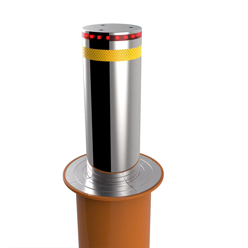 Custom Retractable Security Bollards 219mm Diameter 600mm Height 6mm ...