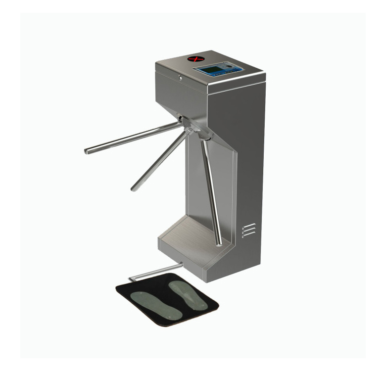 Anti Buffering Waist High Tripod Turnstile Gate with LCD Screen for ...