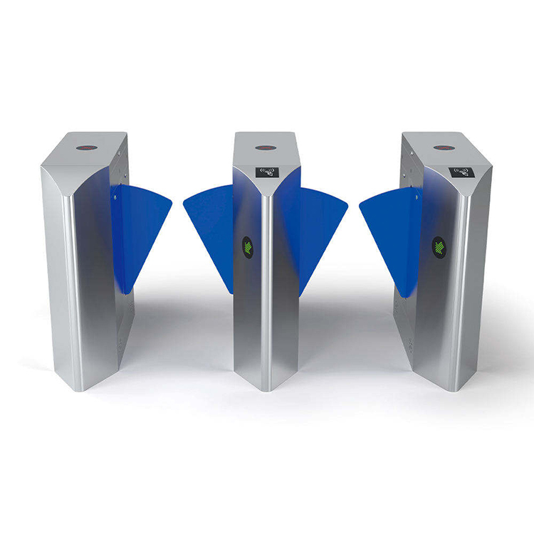 RFID / Fingerprint / Barcode Reader Flap Barrier Gate For Entrance System