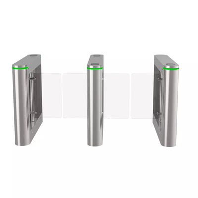 BLDC Motor Swing Barrier Gate High Security Glass Arm Face Scan Recognition