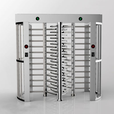 Two Door Full Height Turnstile Prison Security RFID Card / Fingerprint ...
