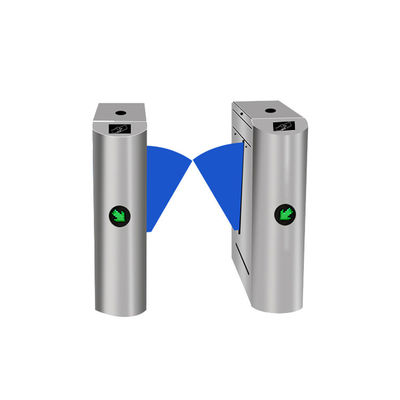 Indoor / Outdoor Automatic Flap Barrier Gate Robust Brushed Stainless Steel