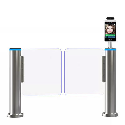 Cylindrical Swing Barrier Turnstile Acrylic Barrier DC Brushless Servo ...