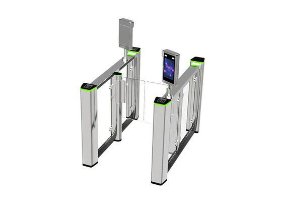 RS485 Aluminum Alloy 0.4S Acrylic Flap Speed Gate for Pedestrian Access ...