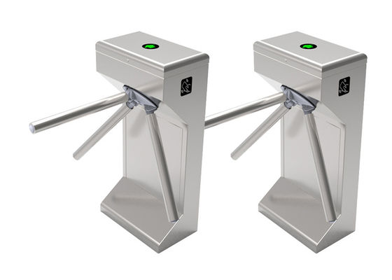 SS304 Casing Dry Contact / Relay Open Tripod Turnstile Gate